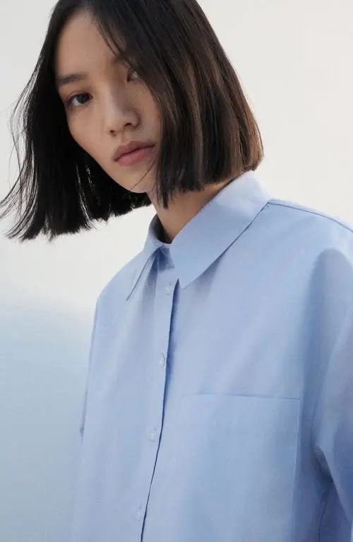 Mango Crop Button-up Shirt