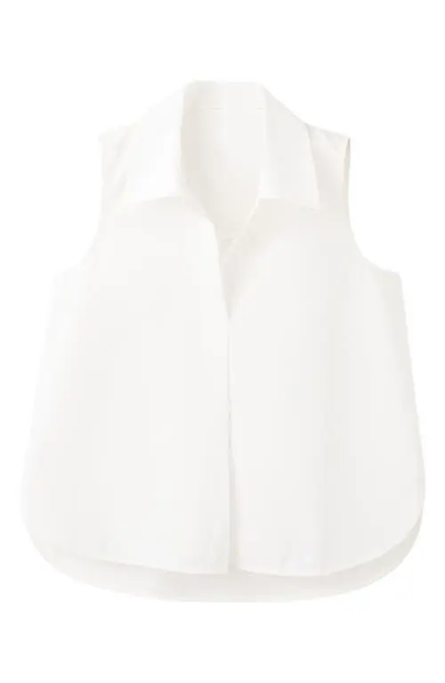 Mango Sleeveless Cotton Shirt