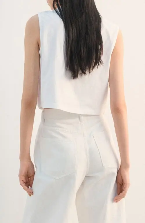 Mango Bow Embroidered Vest