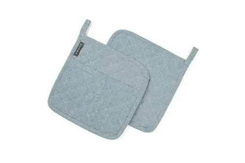MEEMA Quilted Potholders - Blue