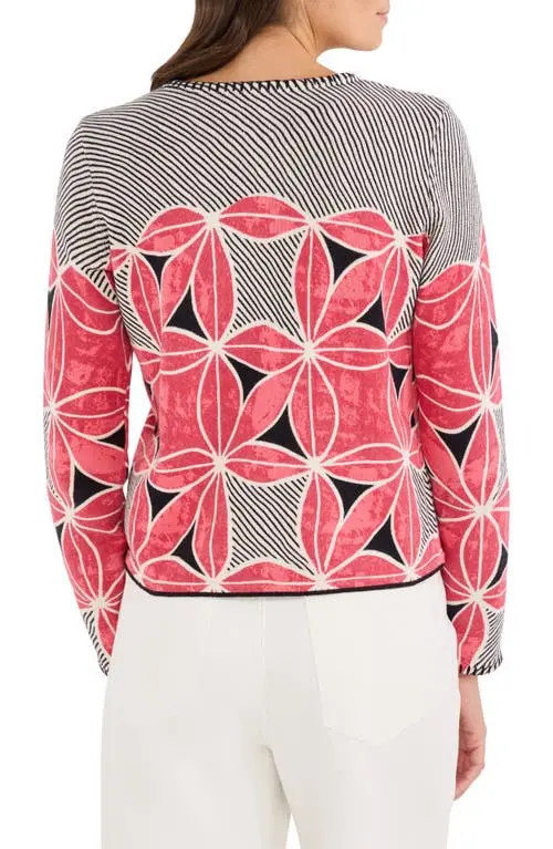 NIC+ZOE Floral Print Cardigan