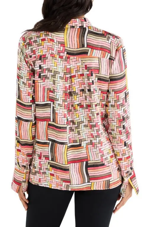 NIC+ZOE Colorweave Button-front Shirt