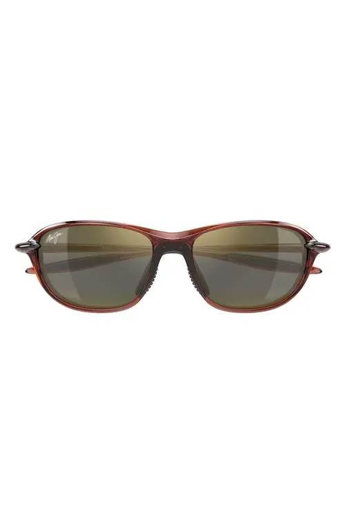 Maui Jim 62mm Polarized Oval Sunglasses - Brown