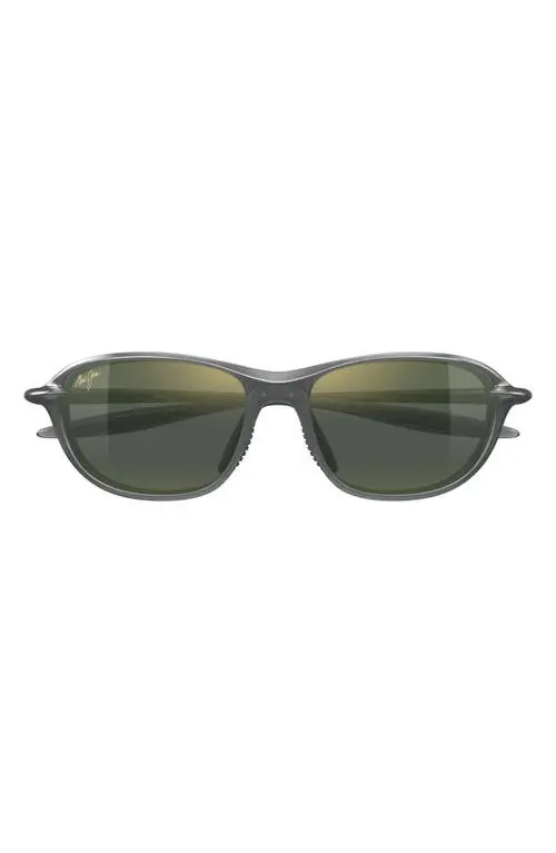 Maui Jim 62mm Polarized Oval Sunglasses - Grey