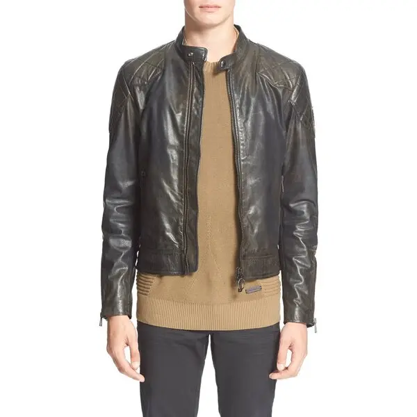 Belstaff Outlaw Leather Moto Jacket