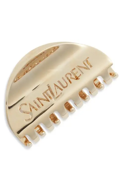 Saint Laurent Logo Claw Clip - Dore