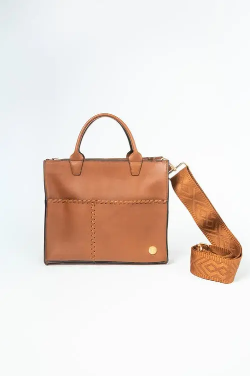 EVA INNOCENTI Sienna Mini Tote Bag - Medium Brown