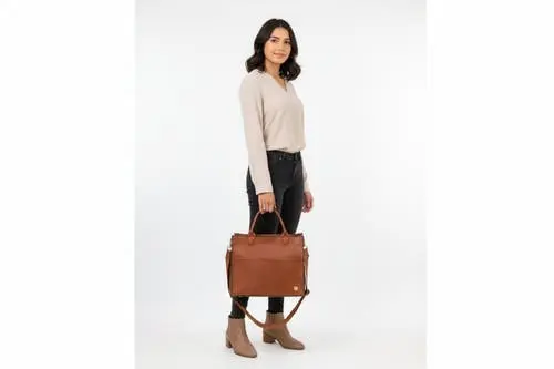 EVA INNOCENTI Sienna Mini Tote Bag - Medium Brown