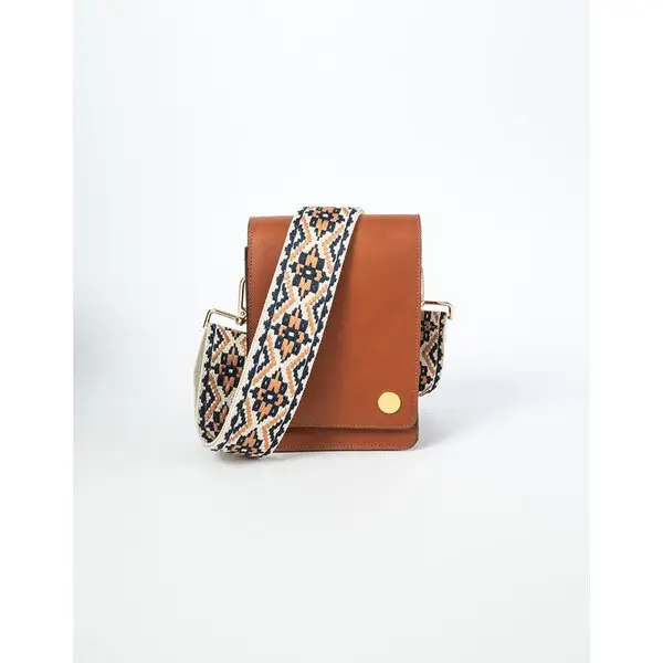 EVA INNOCENTI Cami 2.0 Crossbody Bag In Nappa Leather - Medium Brown
