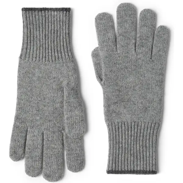Brunello Cucinelli Cashmere Knit Gloves - Grey