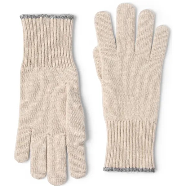 Brunello Cucinelli Cashmere Knit Gloves - Sand