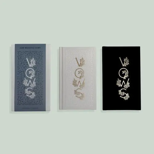 PAIGE TATE & CO. Wedding Vows Book Set Of Two