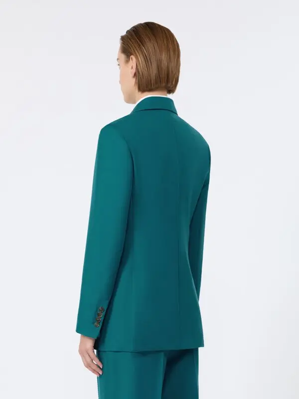 Max Mara Wool, Mohair, And Silk Double-breasted Blazer