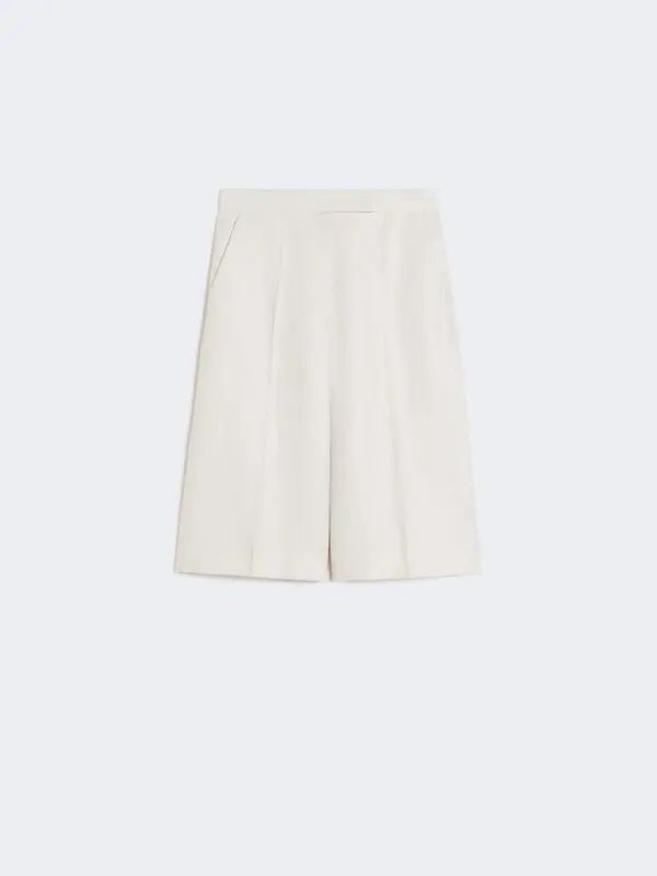 Max Mara Linen Bermuda Shorts - Beige