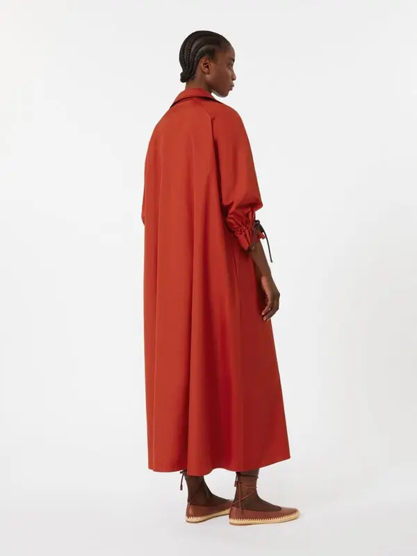 Max Mara Oversized Cotton Poplin Maxi Dress