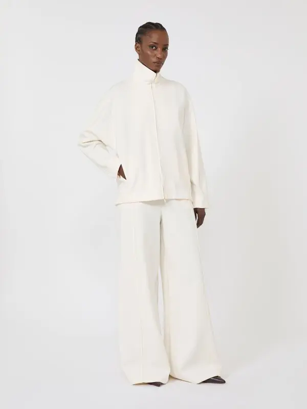 Max Mara Soft Scuba Jersey Jacket - Ivory