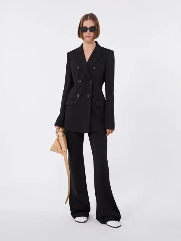 Max Mara Jersey Double-breasted Blazer