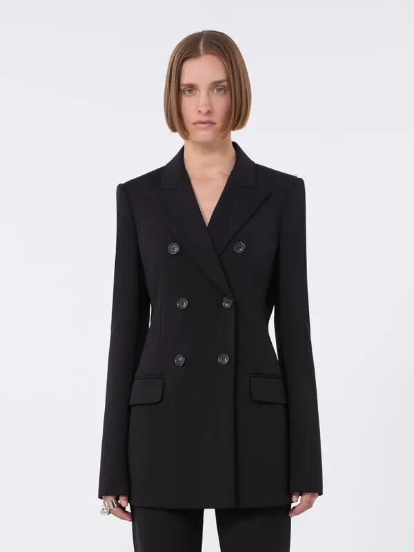 Max Mara Jersey Double-breasted Blazer