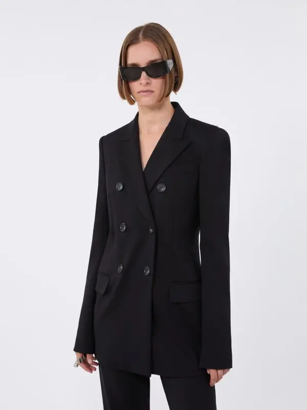 Max Mara Jersey Double-breasted Blazer