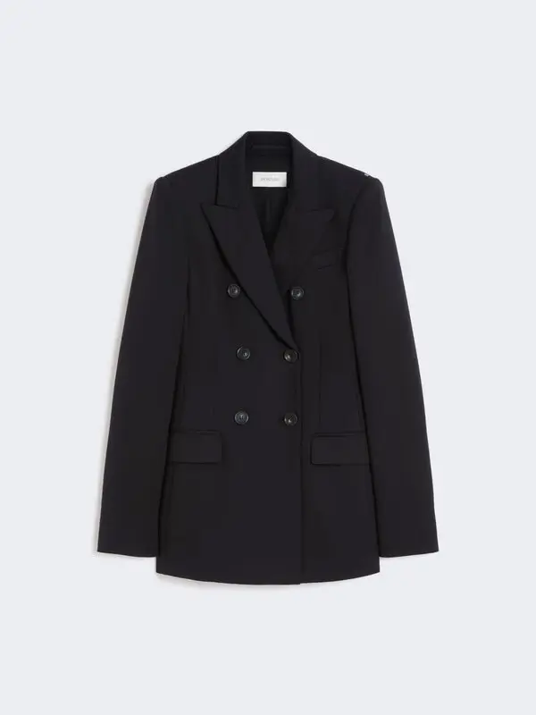 Max Mara Jersey Double-breasted Blazer