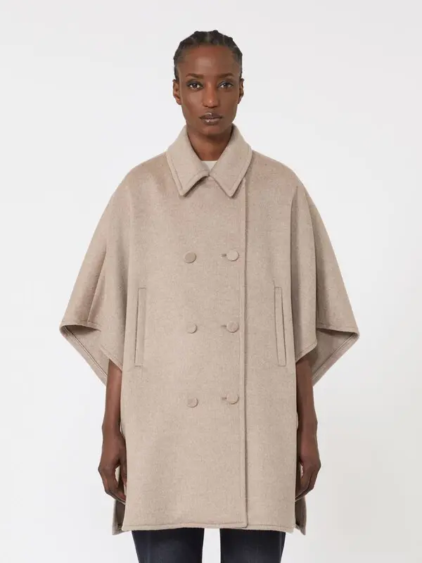 Max Mara Lightweight Cashmere Broadcloth Cape