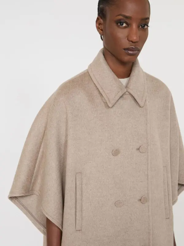 Max Mara Lightweight Cashmere Broadcloth Cape