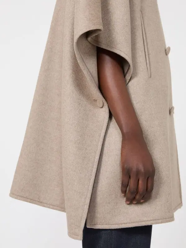 Max Mara Lightweight Cashmere Broadcloth Cape