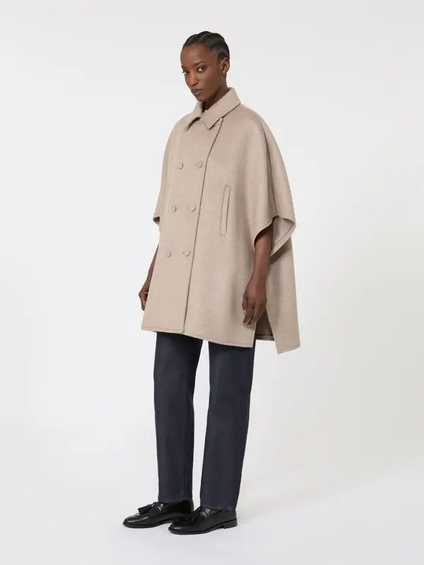 Max Mara Lightweight Cashmere Broadcloth Cape