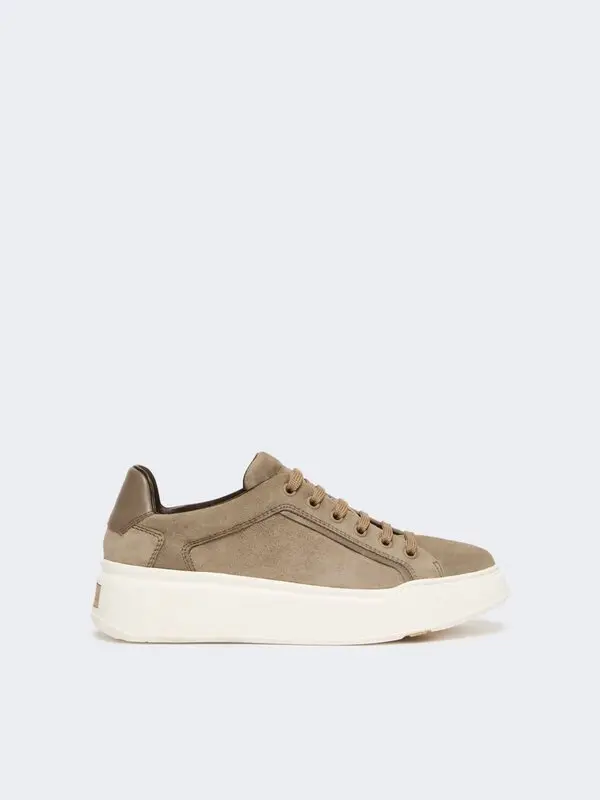Max Mara Suede Urban Sneakers - Mud