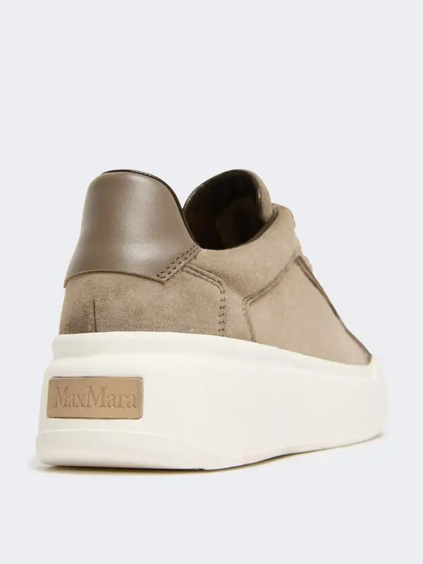 Max Mara Suede Urban Sneakers - Mud
