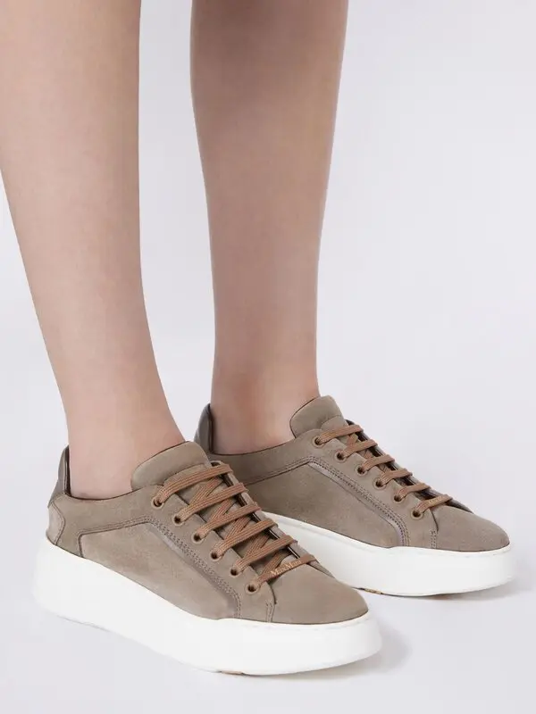 Max Mara Suede Urban Sneakers - Mud