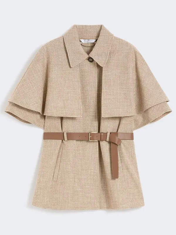 Max Mara Glen Plaid Cotton Cloak