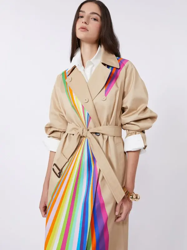 Max Mara Printed Trench Coat