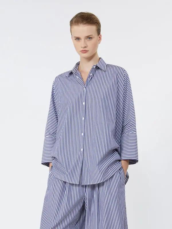 Max Mara Cotton Poplin Oversized Shirt