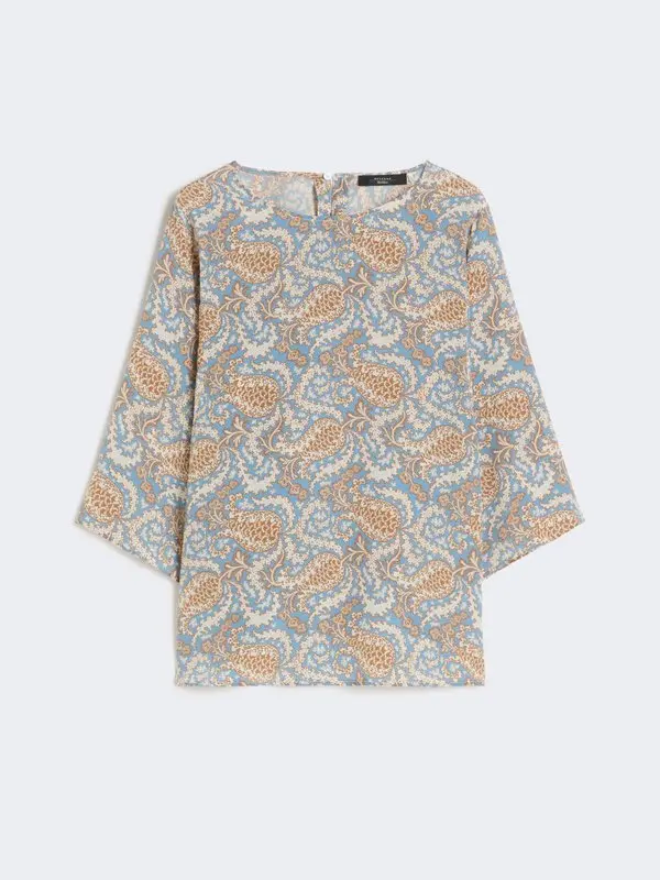 Max Mara Printed Silk Crêpe De Chine Blouse