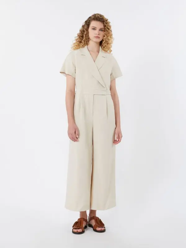 Max Mara Viscose And Linen Batavia Jumpsuit
