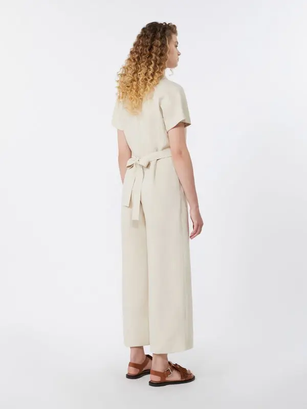 Max Mara Viscose And Linen Batavia Jumpsuit