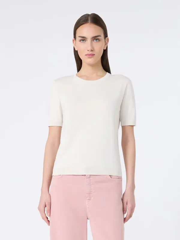Max Mara Silk And Cotton Jumper - Ecru