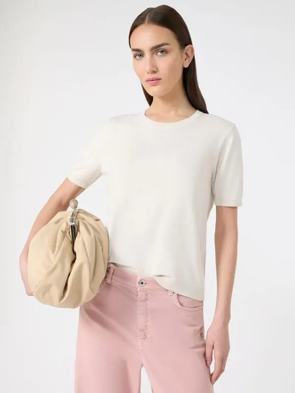 Max Mara Silk And Cotton Jumper - Ecru