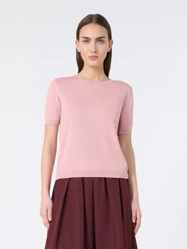 Max Mara Silk And Cotton Jumper - Pink
