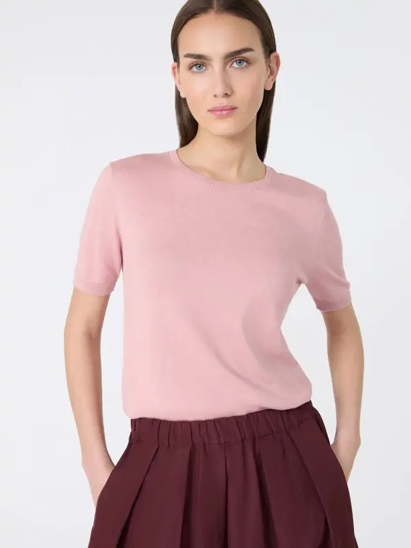 Max Mara Silk And Cotton Jumper - Pink