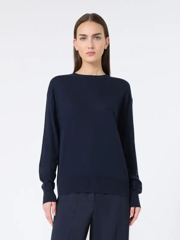 Max Mara Wool And Cashmere Sweater - Navy