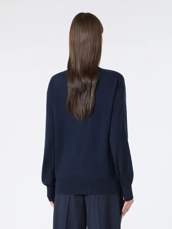 Max Mara Wool And Cashmere Sweater - Navy