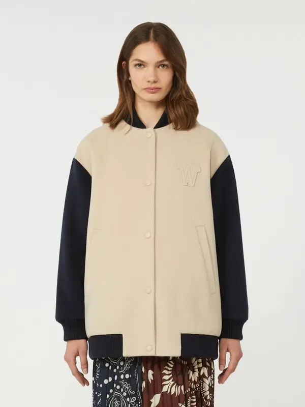 Max Mara Double-faced Wool Bomber Jacket