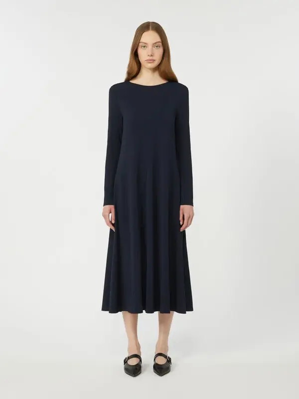Max Mara Long Viscose Jersey Dress