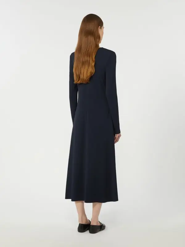 Max Mara Long Viscose Jersey Dress
