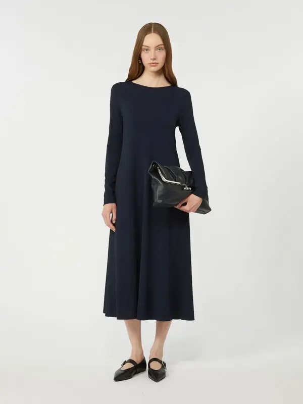 Max Mara Long Viscose Jersey Dress