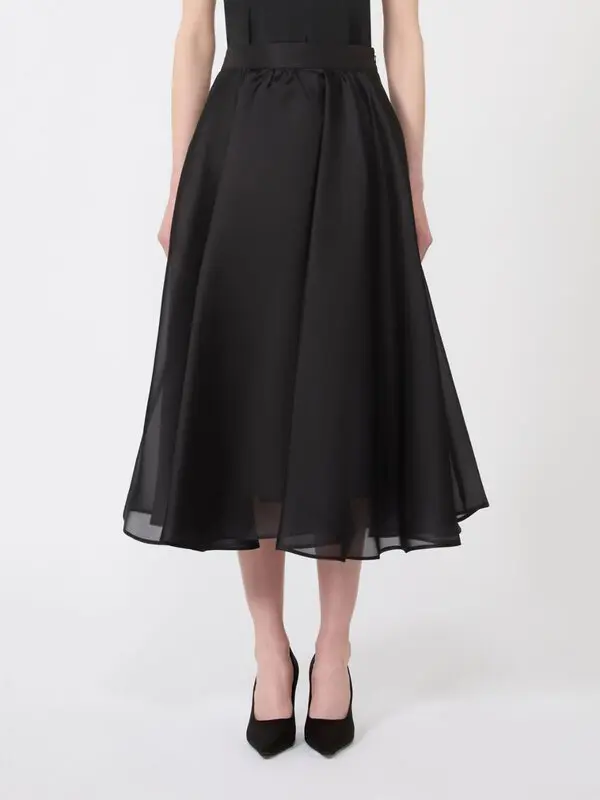 Max Mara Silk Circle Midi Skirt