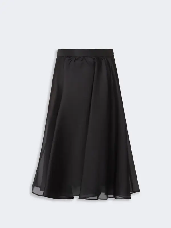 Max Mara Silk Circle Midi Skirt