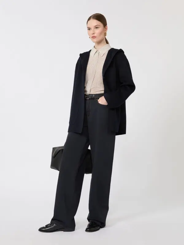 Max Mara Cotton Satin Baggy Trousers